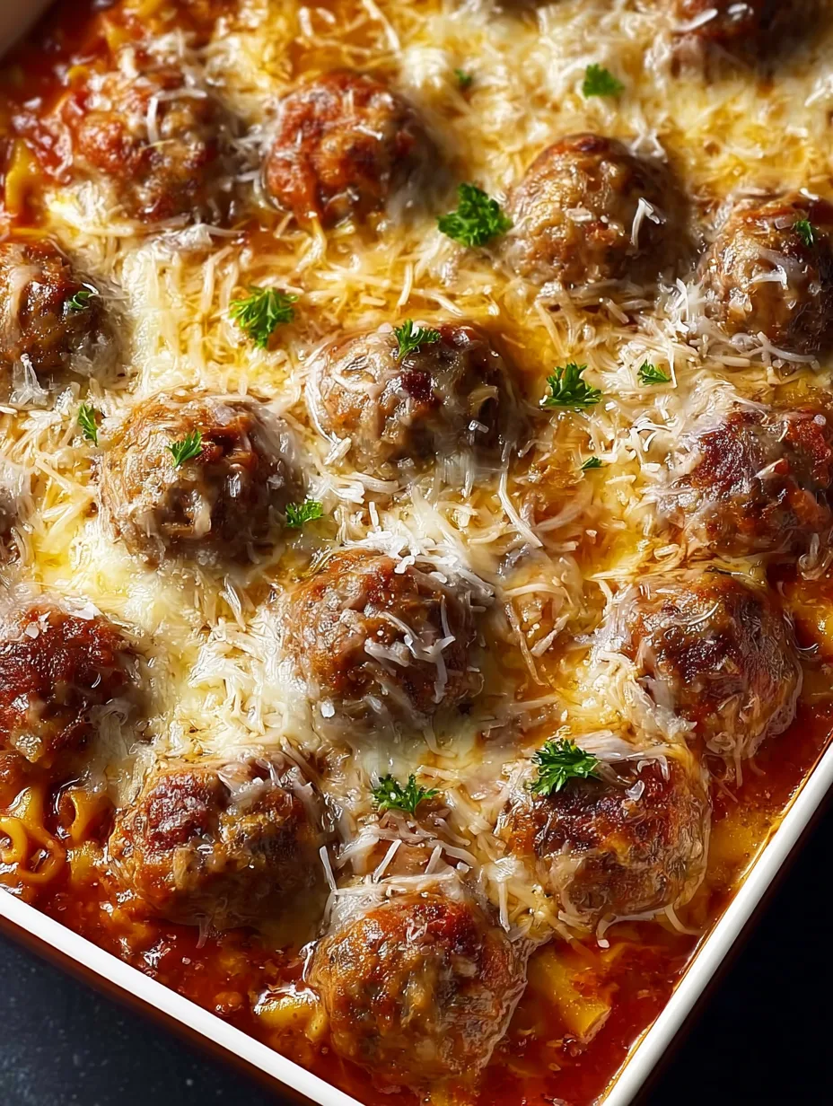 Dump-and-Bake Meatball Casserole: Quick and Delicious Meal Idea