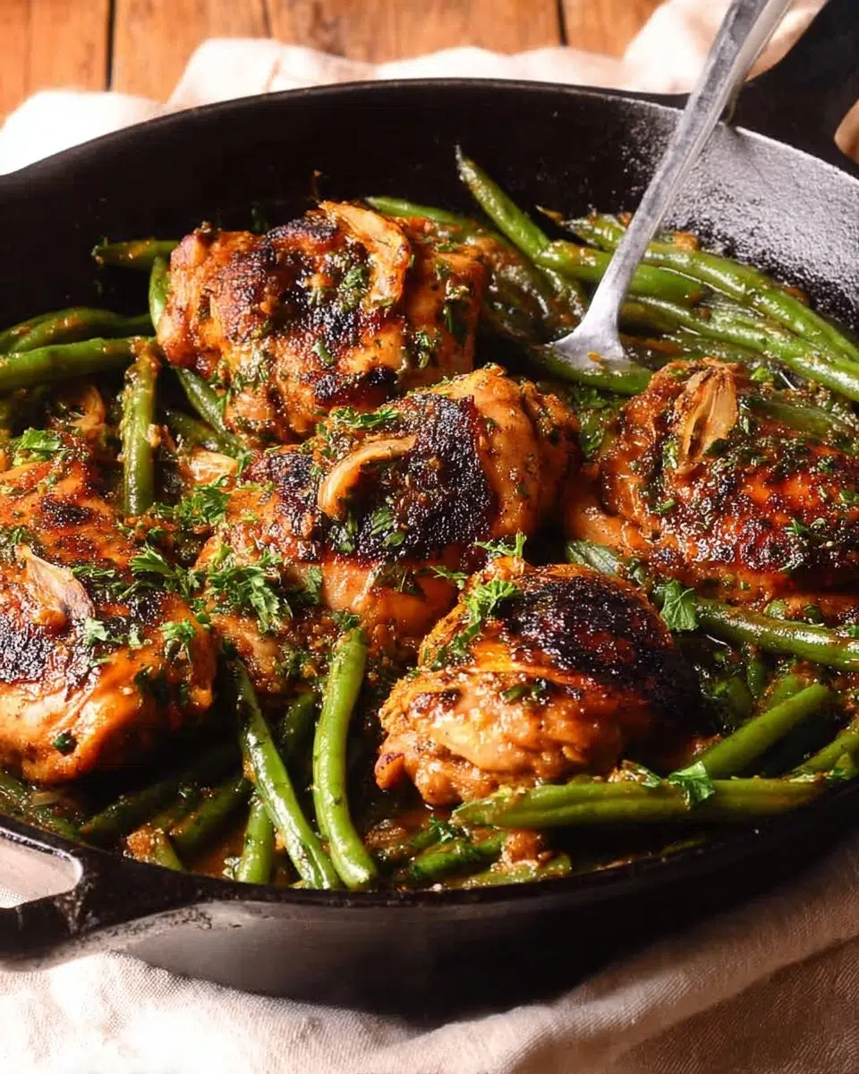 Lemon Garlic Chicken with Green Beans (Easy, Healthy & Flavorful)