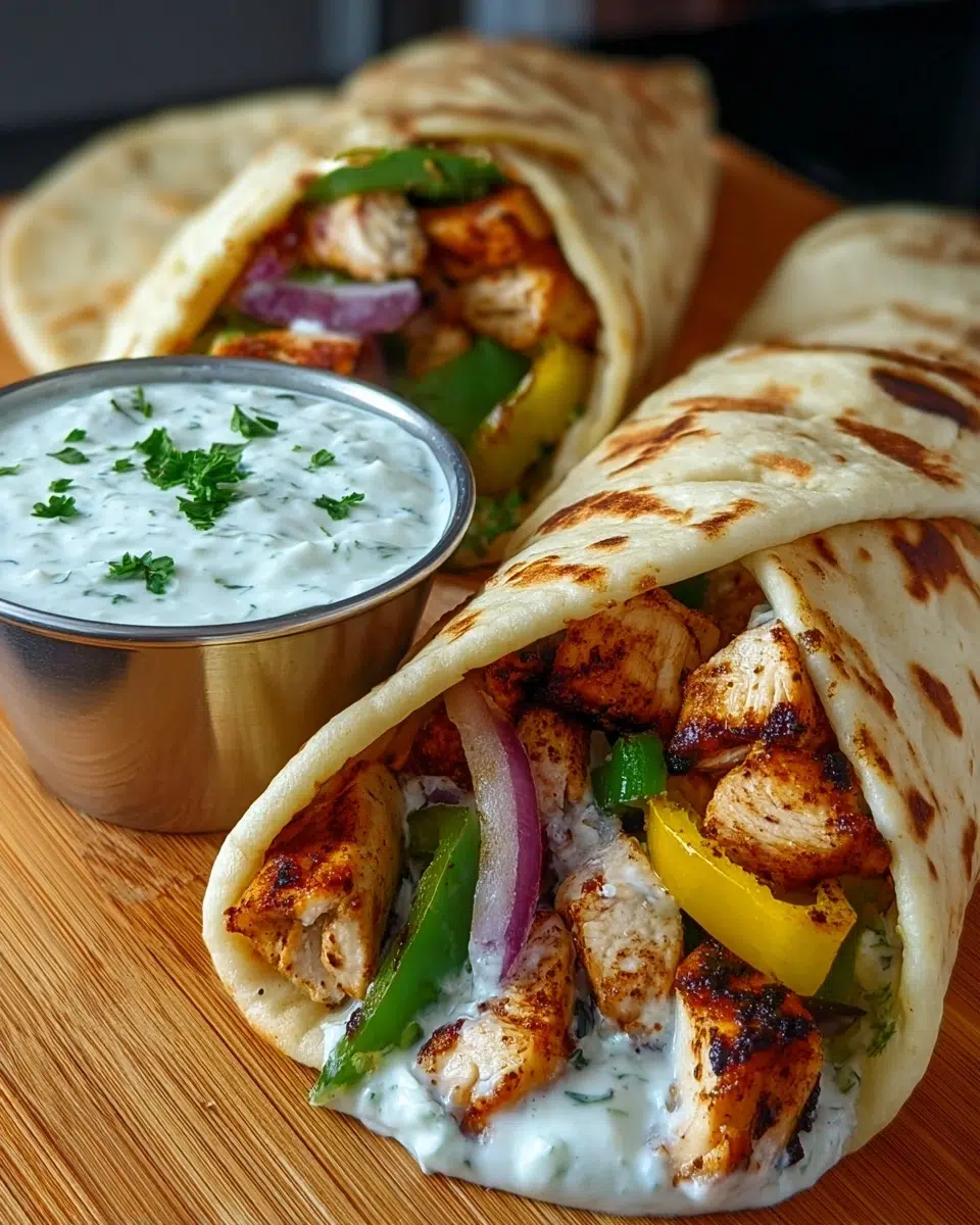 Mediterranean Chicken Gyros with Creamy Feta Tzatziki: A Family ...