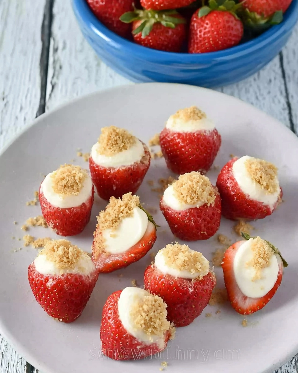 No-Bake Strawberry Cheesecake Bites - Easy Mini Dessert Recipe