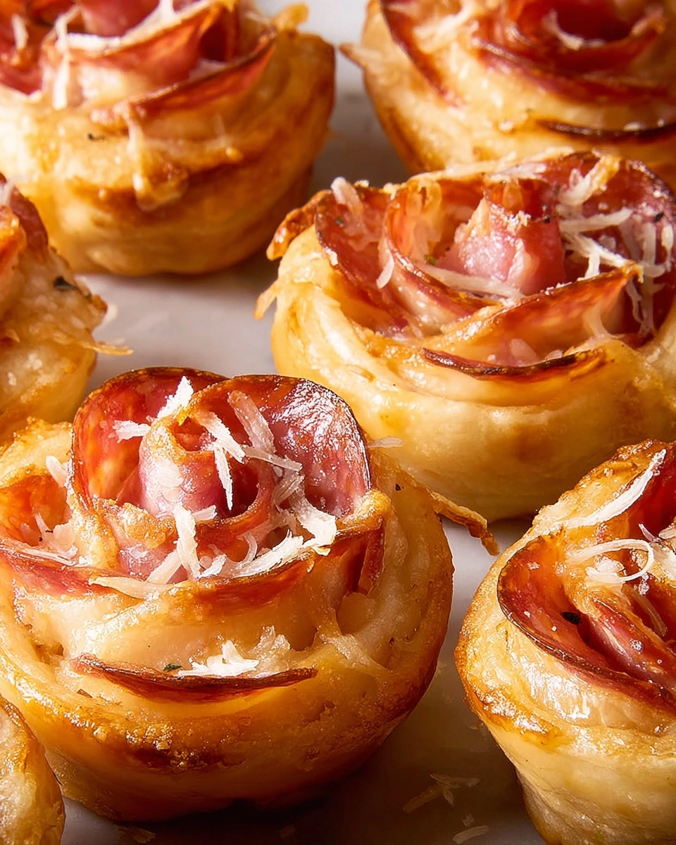 Pizza Roses - Savory Pull-Apart Rose-Shaped Appetizer Recipe